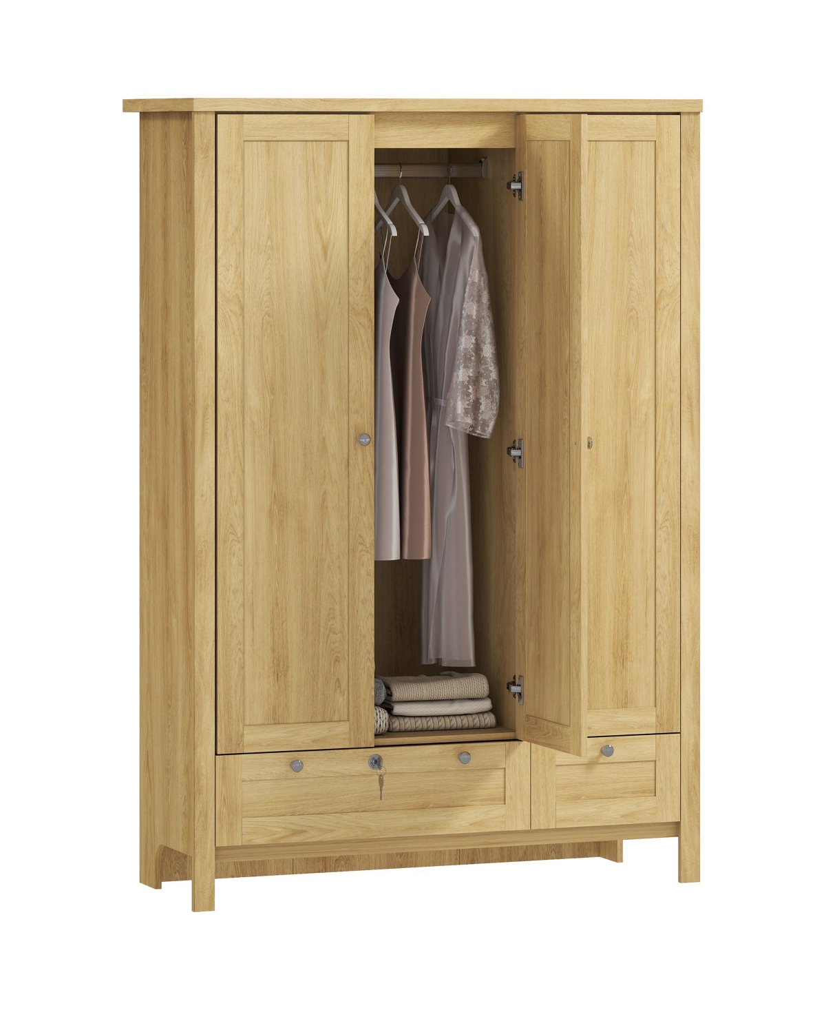 Click here for Homcom Wardrobe Closet with 3 Doors and 2 Drawers... prices