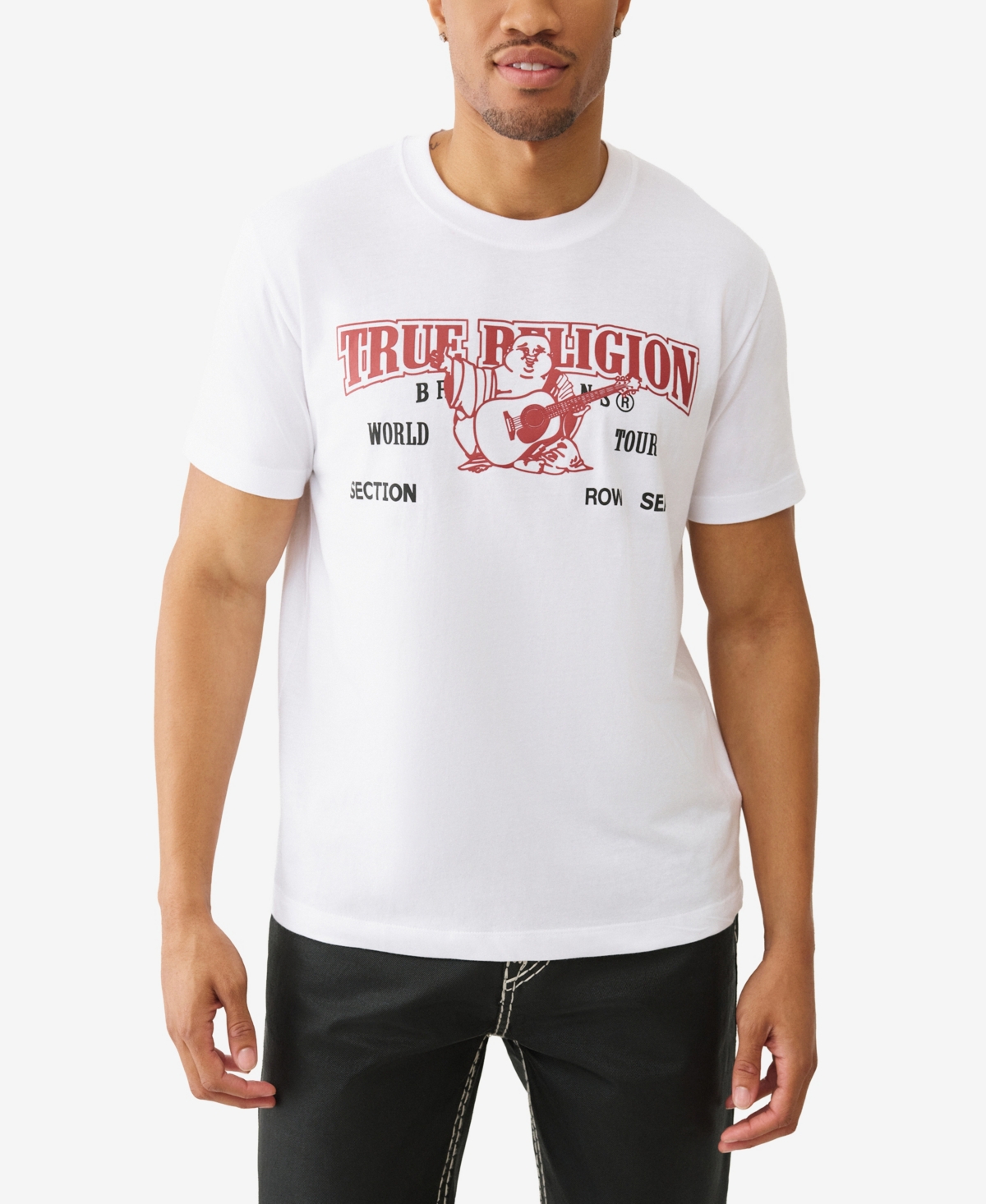Click here for True Religion Mens World Tour Heritage Logo Crewne... prices