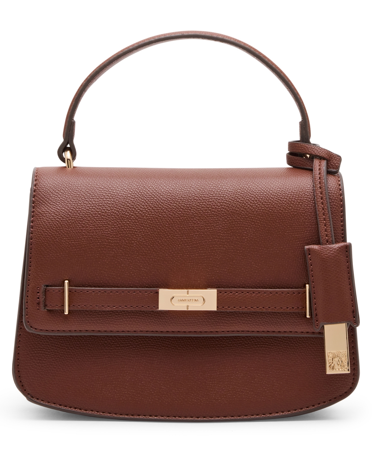 Click here for Anne Klein Covered Buckle Small Crossbody Bag - Br... prices