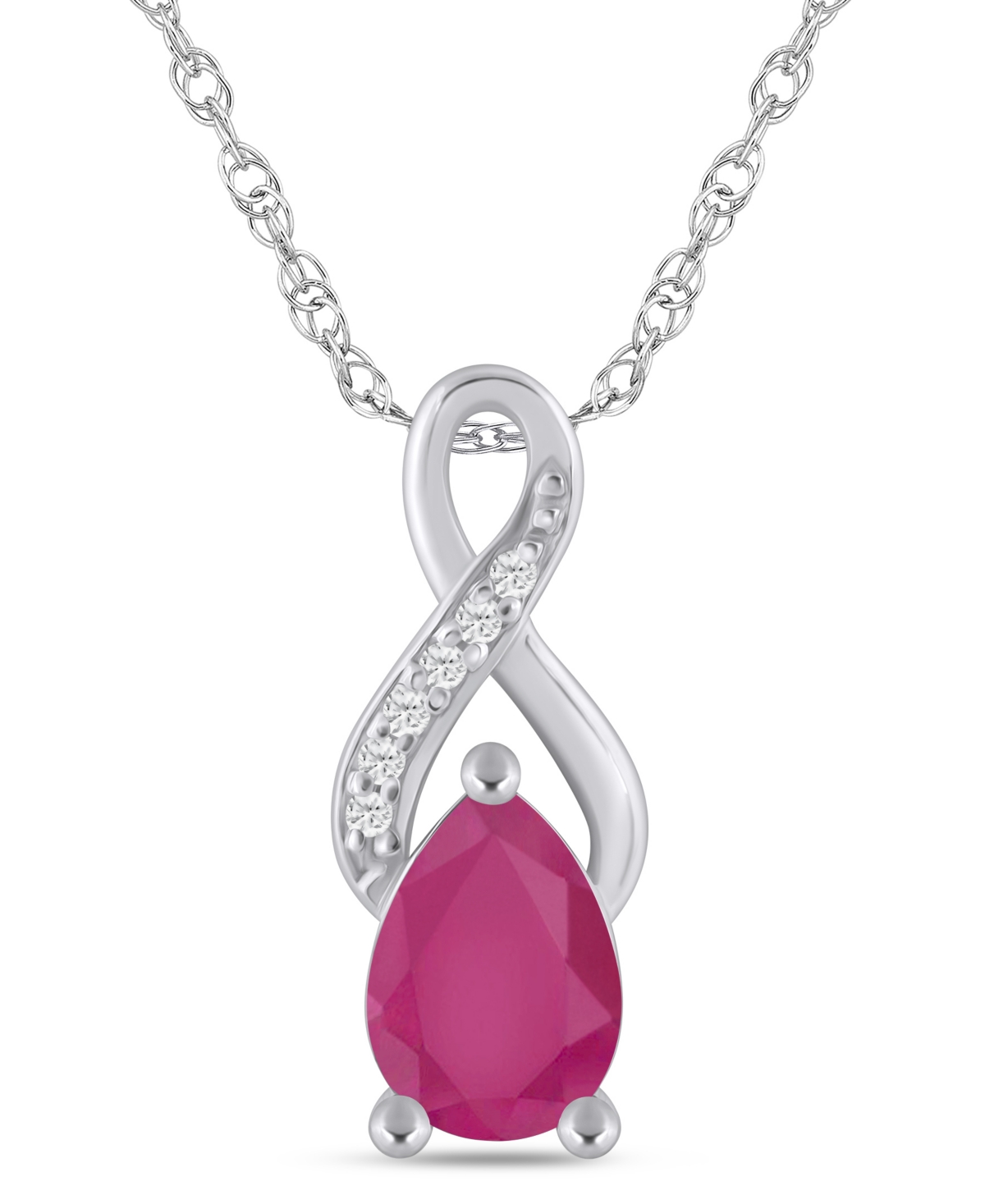 Click here for Macys Gemstone and Diamond Accent Pendant Necklace... prices