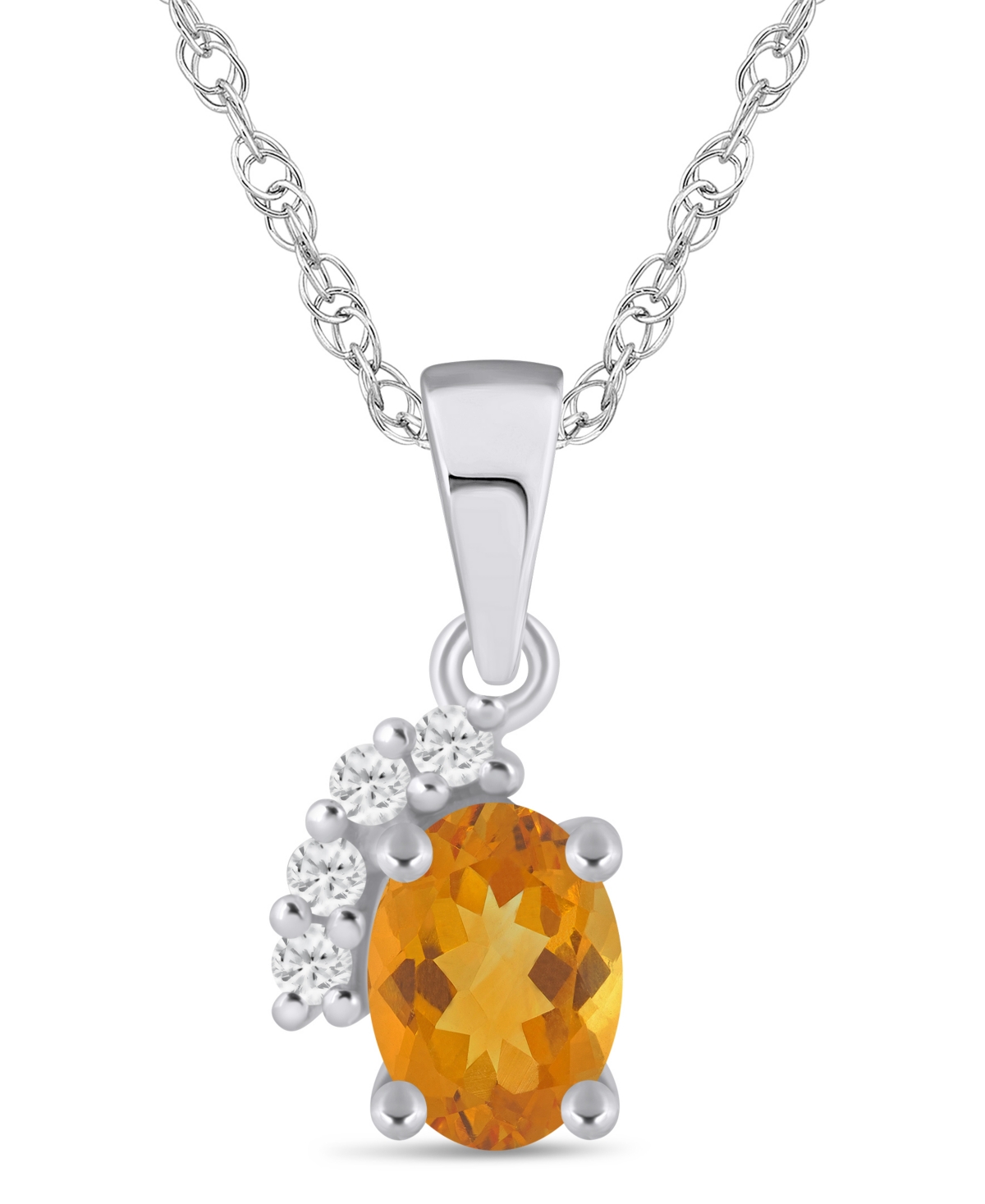 Click here for Macys Gemstone and Diamond Pendant Necklace (1/20... prices