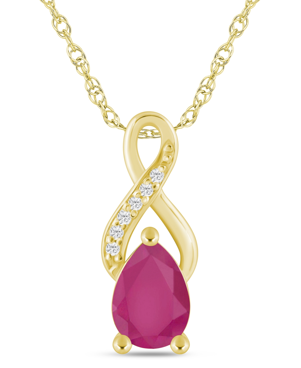 Click here for Macys Gemstone and Diamond Accent Pendant Necklace... prices