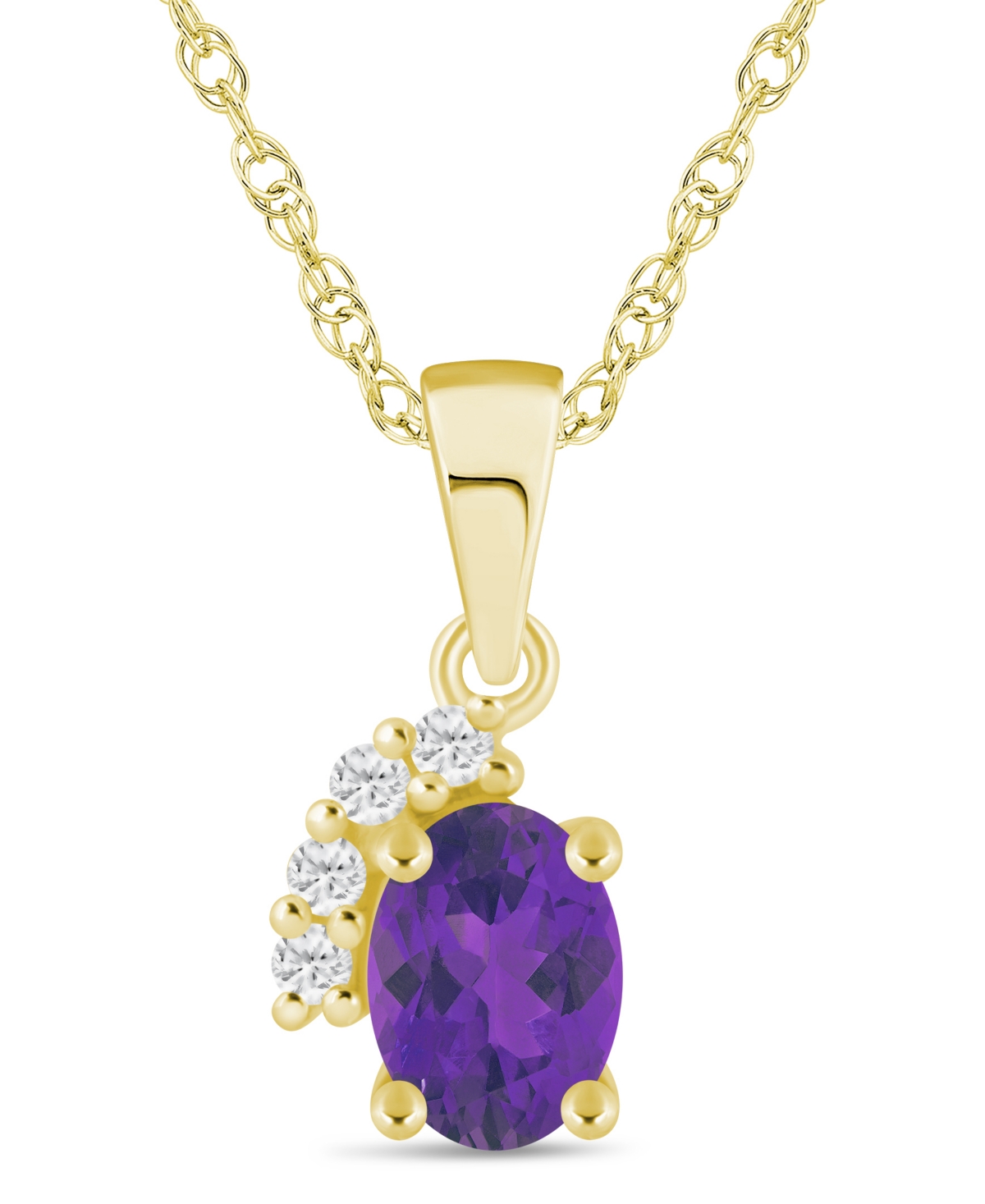 Click here for Macys Gemstone and Diamond Pendant Necklace (1/20... prices