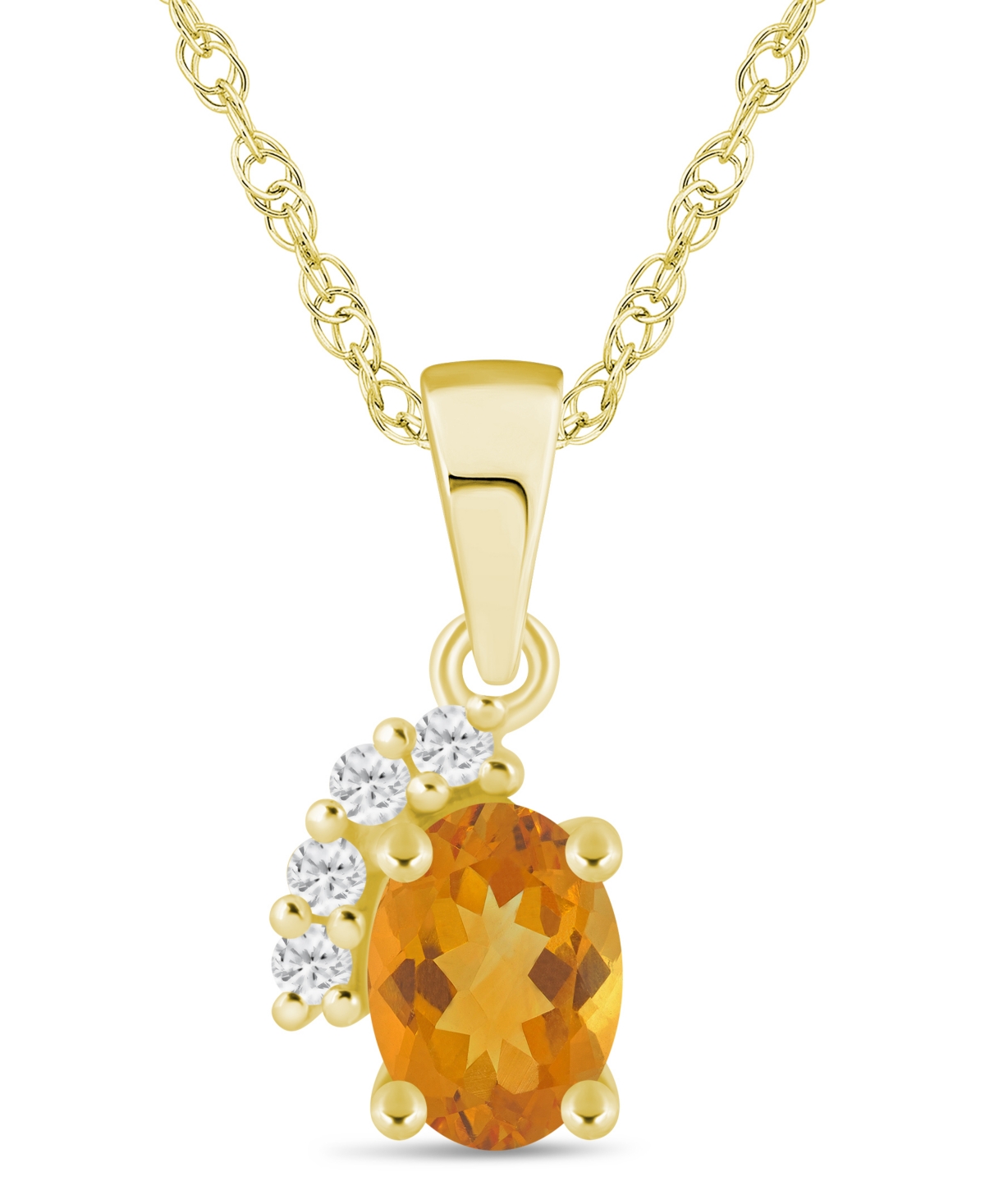 Click here for Macys Gemstone and Diamond Pendant Necklace (1/20... prices
