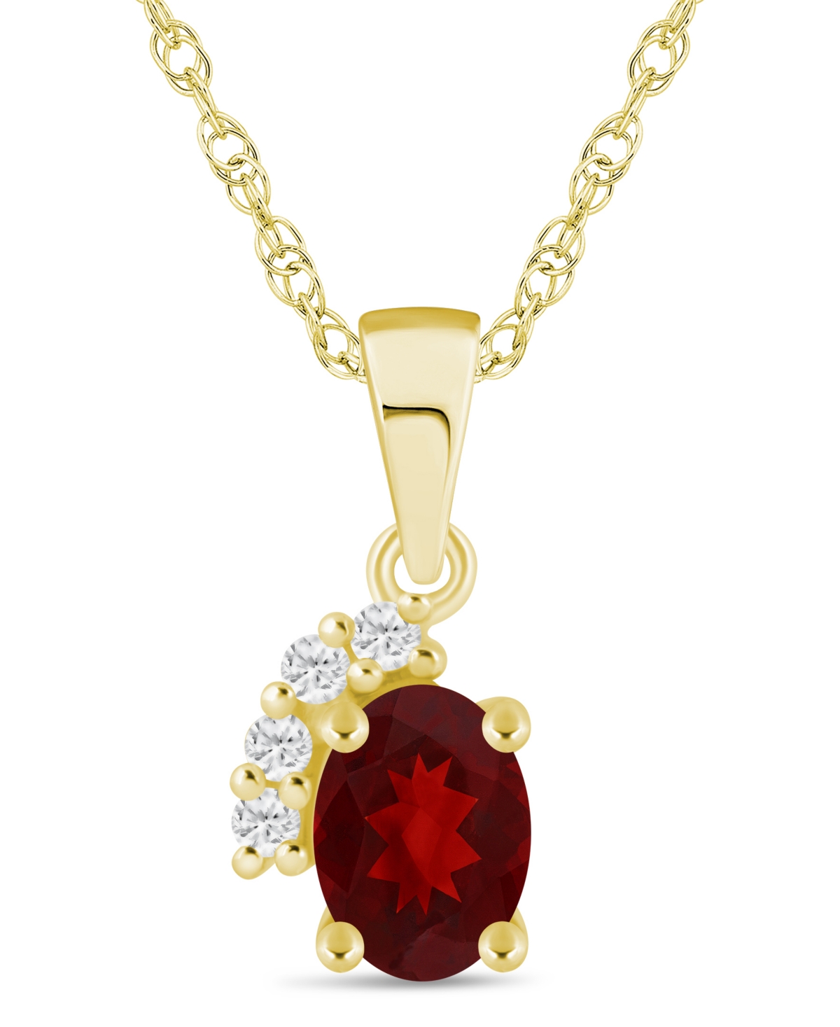 Click here for Macys Gemstone and Diamond Pendant Necklace (1/20... prices