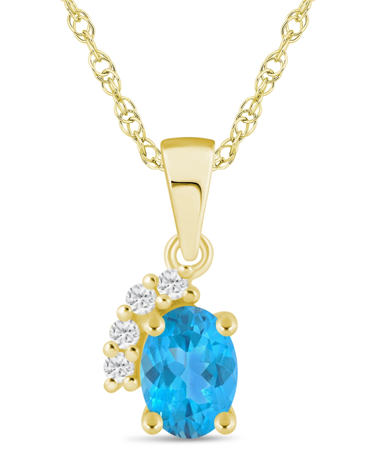 Click here for Macys Gemstone and Diamond Pendant Necklace (1/20... prices