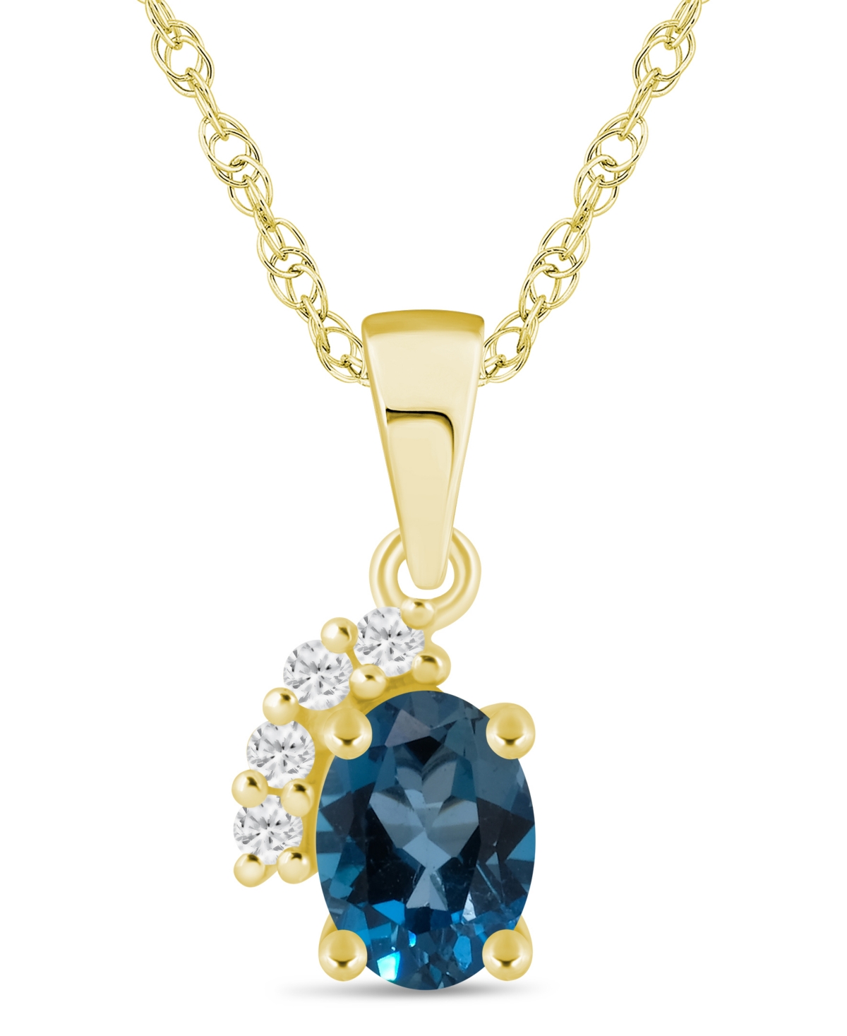 Click here for Macys Gemstone and Diamond Pendant Necklace (1/20... prices