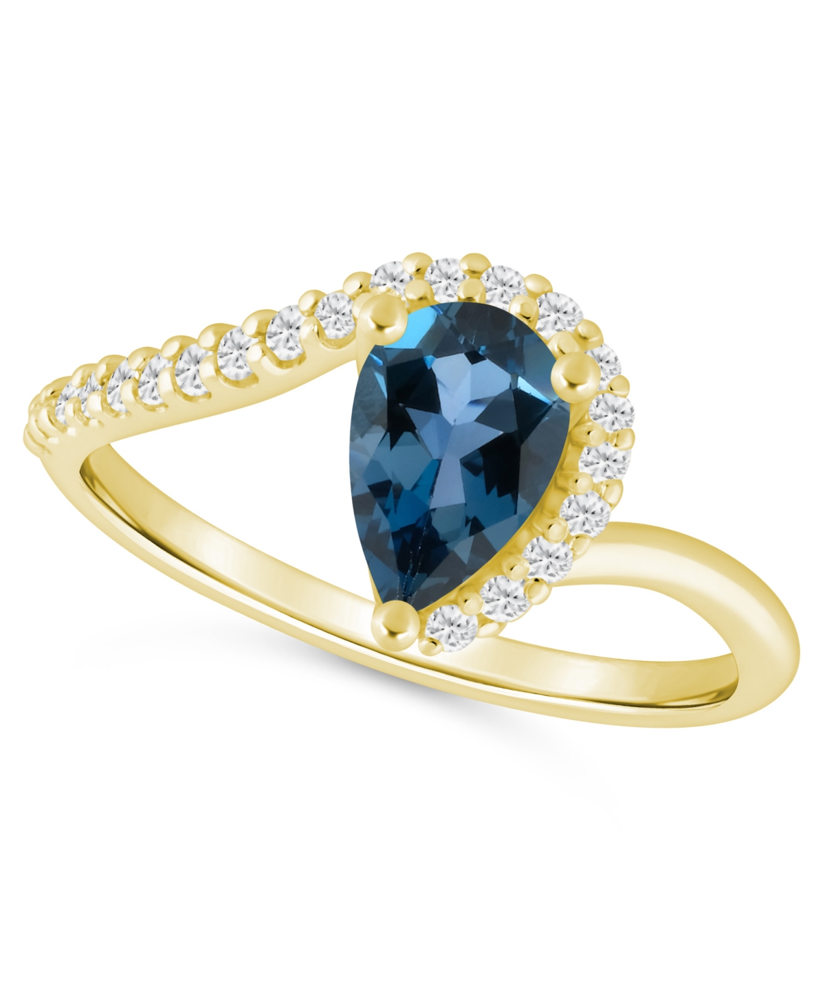 Click here for Macys London Blue Topaz (1-1/20 ct. t.w.) and Diam... prices