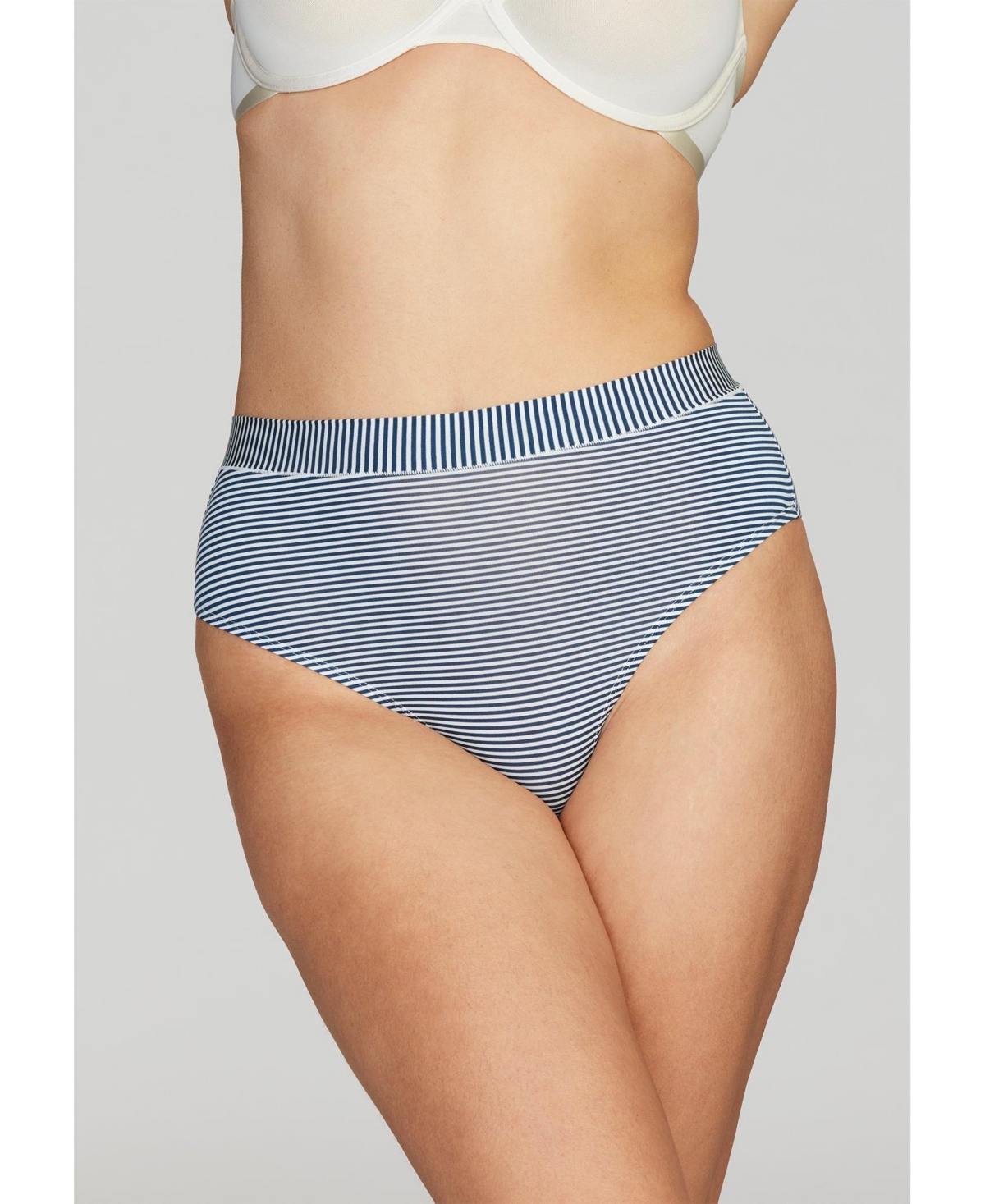 Click here for Cuup Womens The Thong - Mesh - Ocean stripe prices