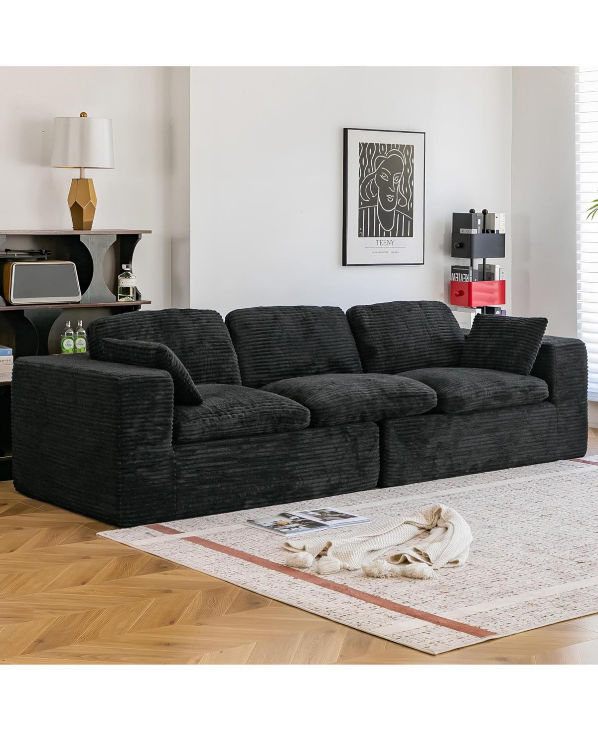 Click here for Aecojoy 110 Oversized Sofa for Living Room  3 Seat... prices