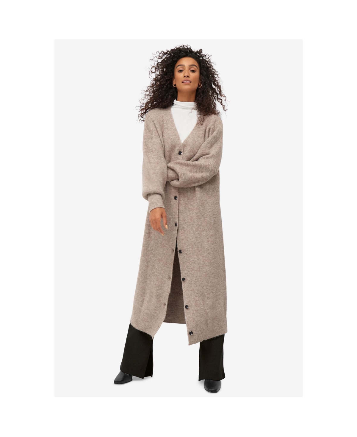 Click here for ellos Plus Size Womens Button Front Duster Cardiga... prices