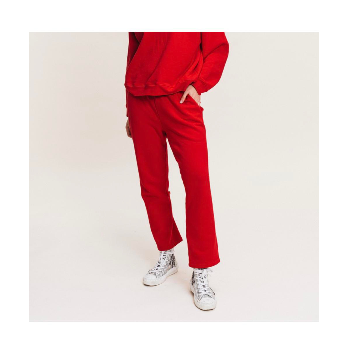 Click here for Ocio Womens Organic Cotton Teddy Cropped Pant - Po... prices