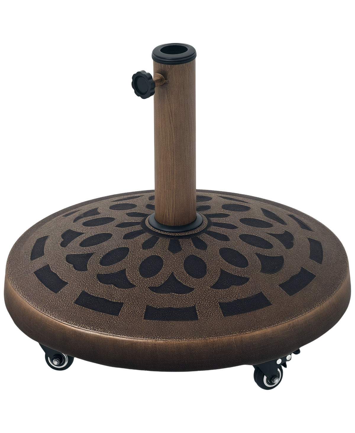 Click here for Outsunny Round Patio Umbrella Base with Wheels  46... prices