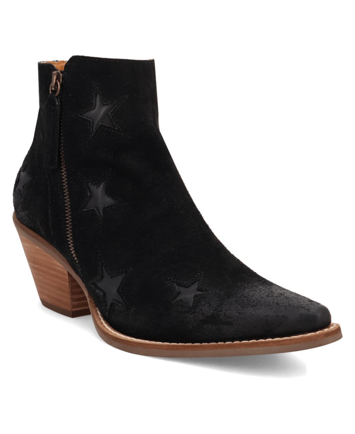 Click here for Dingo Womens Little Star Leather Bootie - Black prices