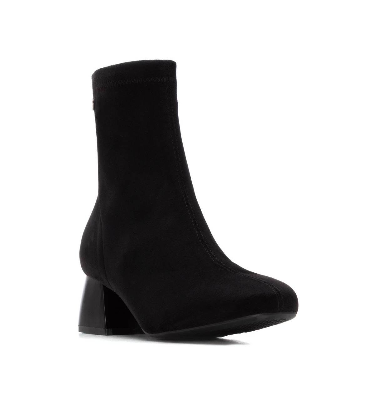 Click here for Xti Womens Suede Heeled Ankle Booties - Black prices