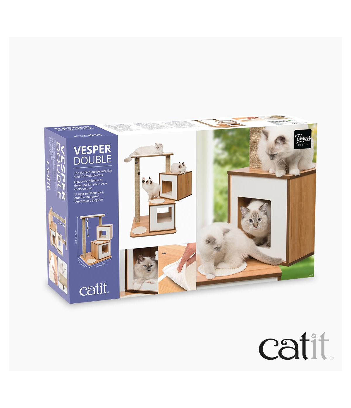 Click here for Vesper Cat Furniture  V-Double  Walnut prices