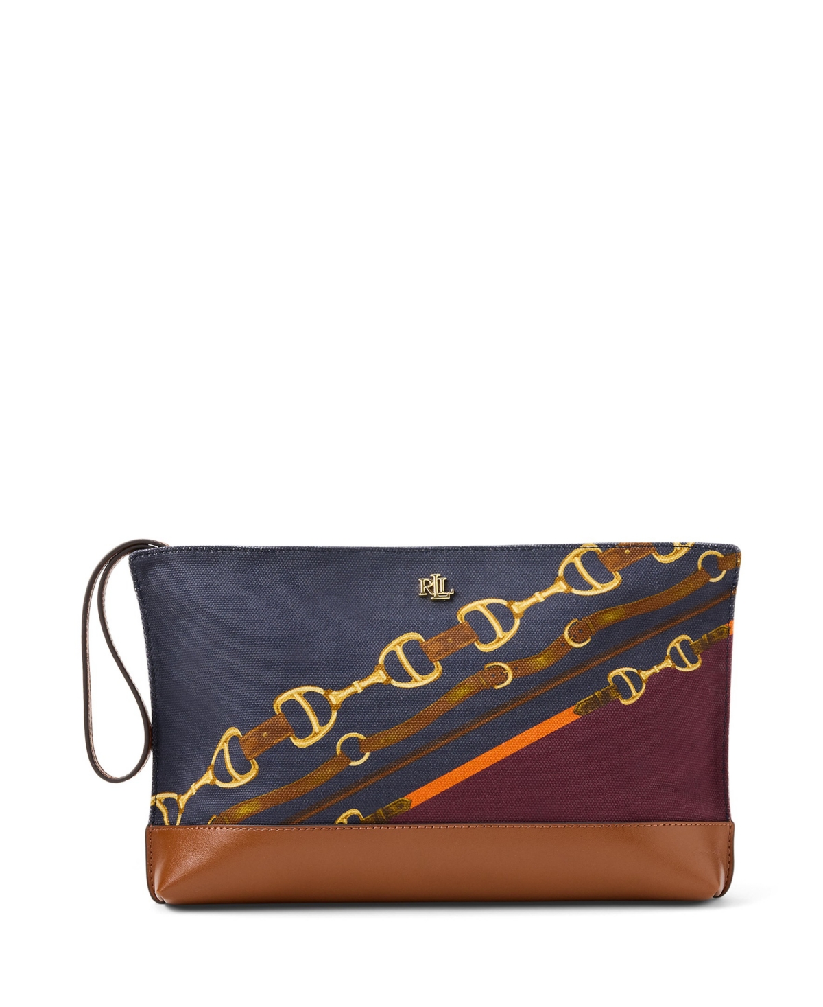 Click here for Lauren Ralph Lauren Belting Print Canvas Large Pou... prices