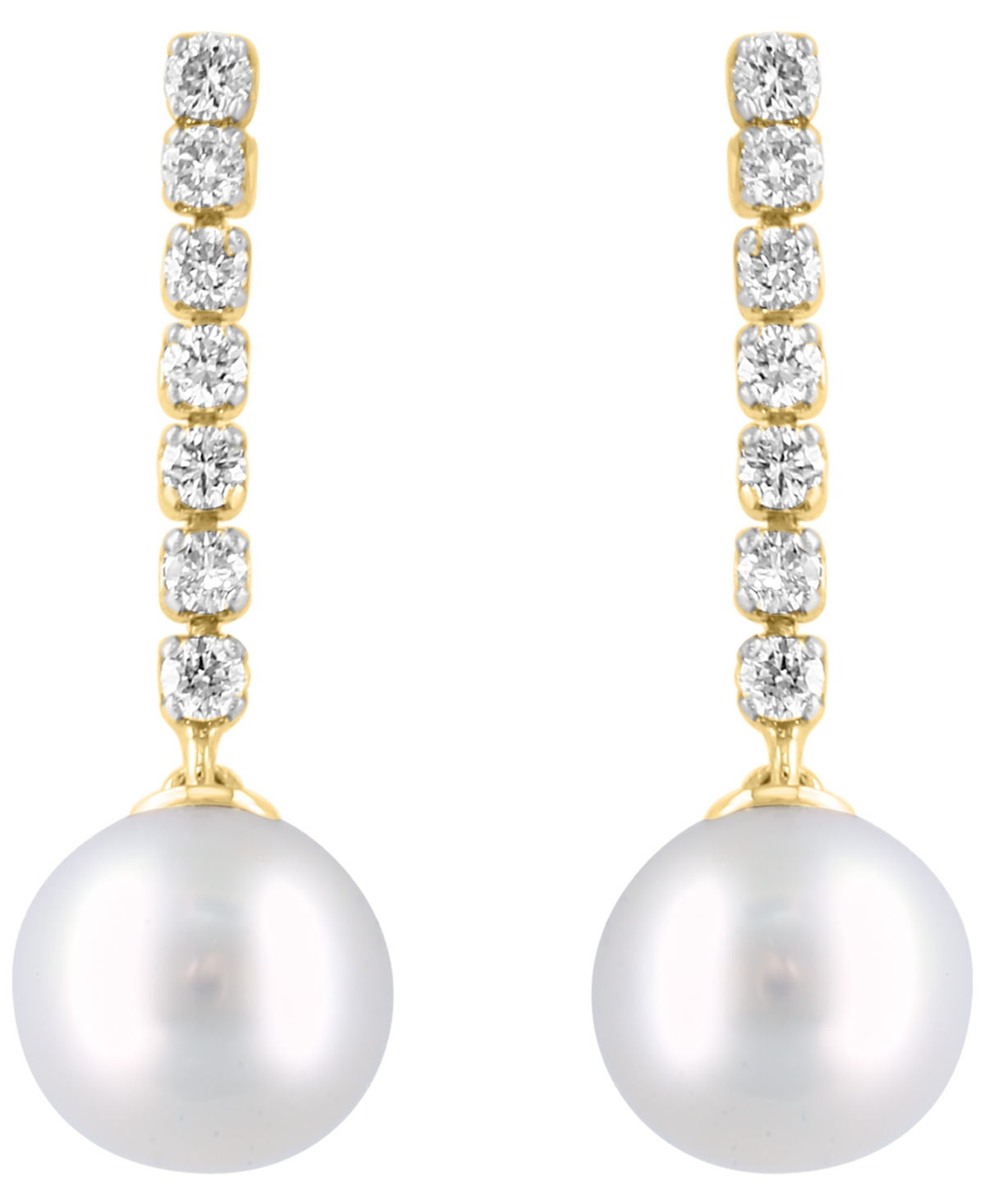 Click here for Effy Collection Freshwater Pearl (7.5-8mm) and Dia... prices