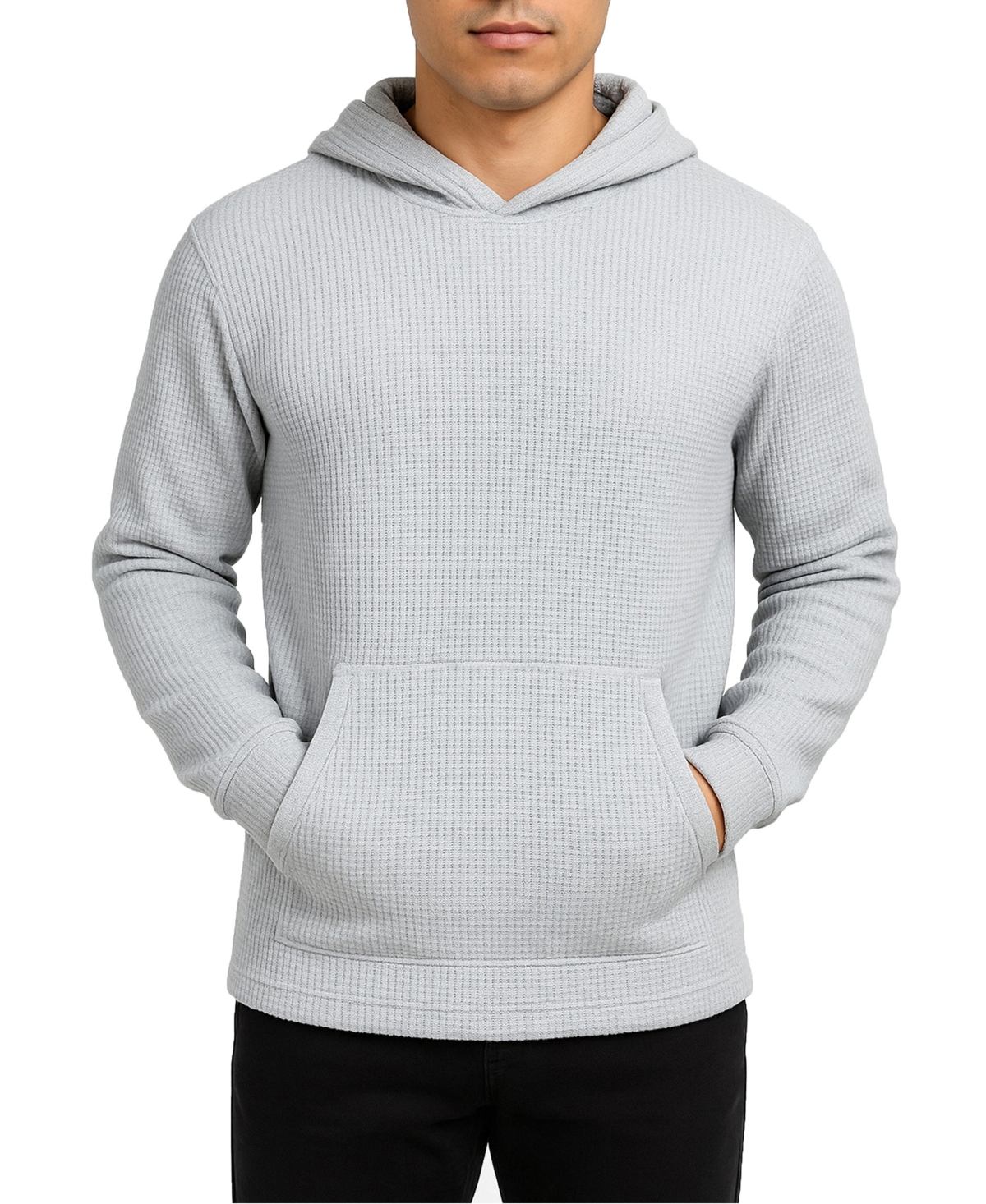 Click here for Blue Ice Mens Waffle Knit Thermal Pull-On Hoodie -... prices