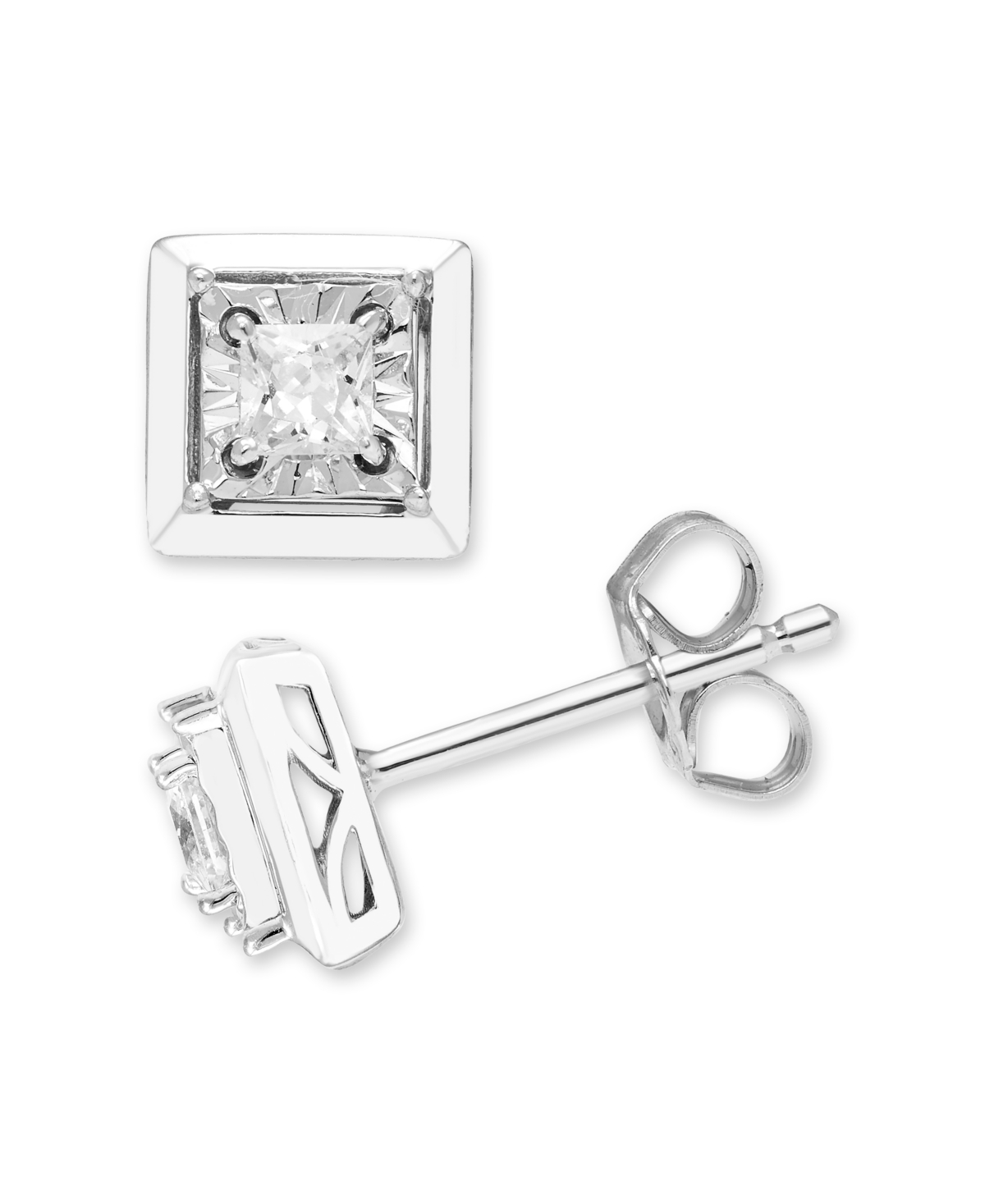 Click here for Macys Diamond Stud Earrings (1/4 ct. t.w.) in 14K... prices