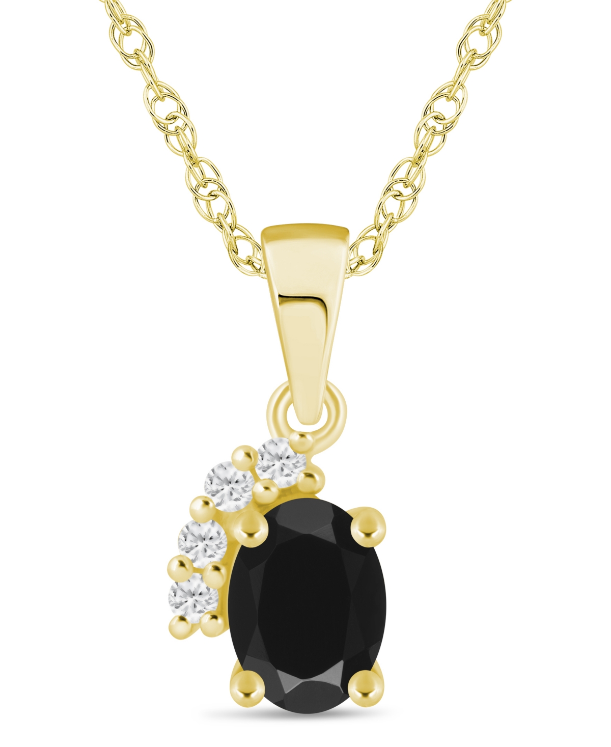 Click here for Macys Gemstone and Diamond Pendant Necklace (1/20... prices