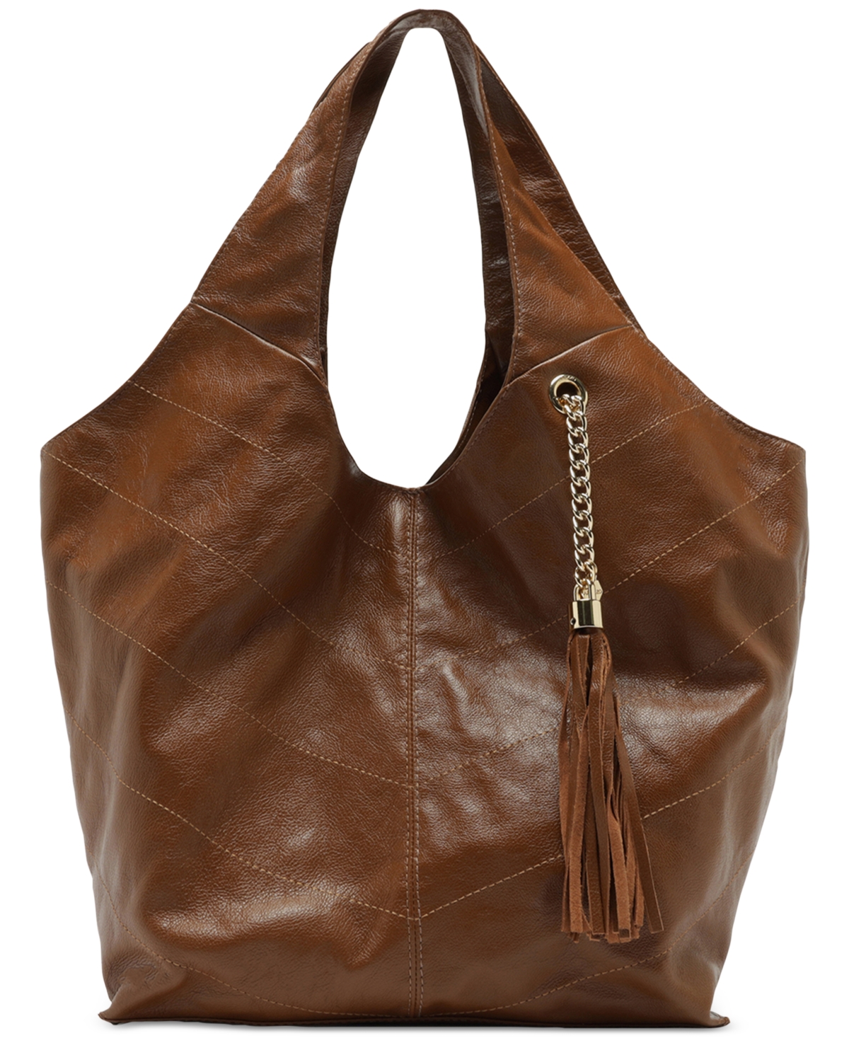 Click here for Arezzo Sonya Extra Large Leather Hobo Bag - Warm C... prices