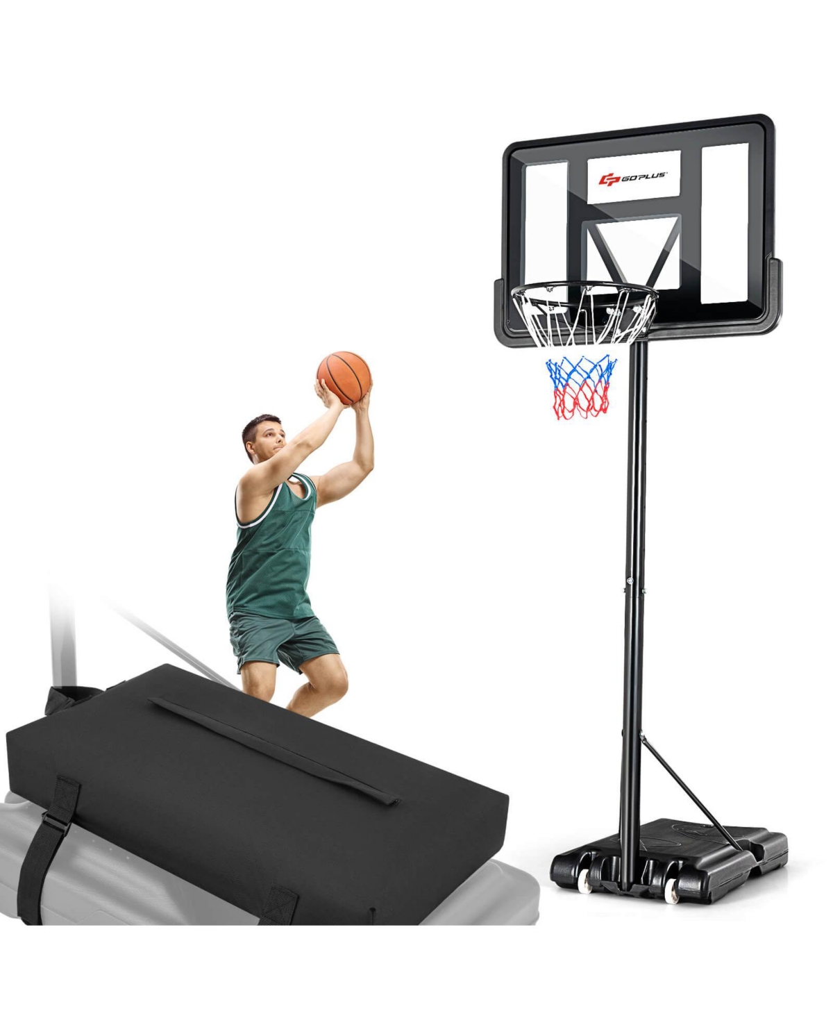 Click here for Costway Portable Basketball Hoop Stand Adjustable... prices