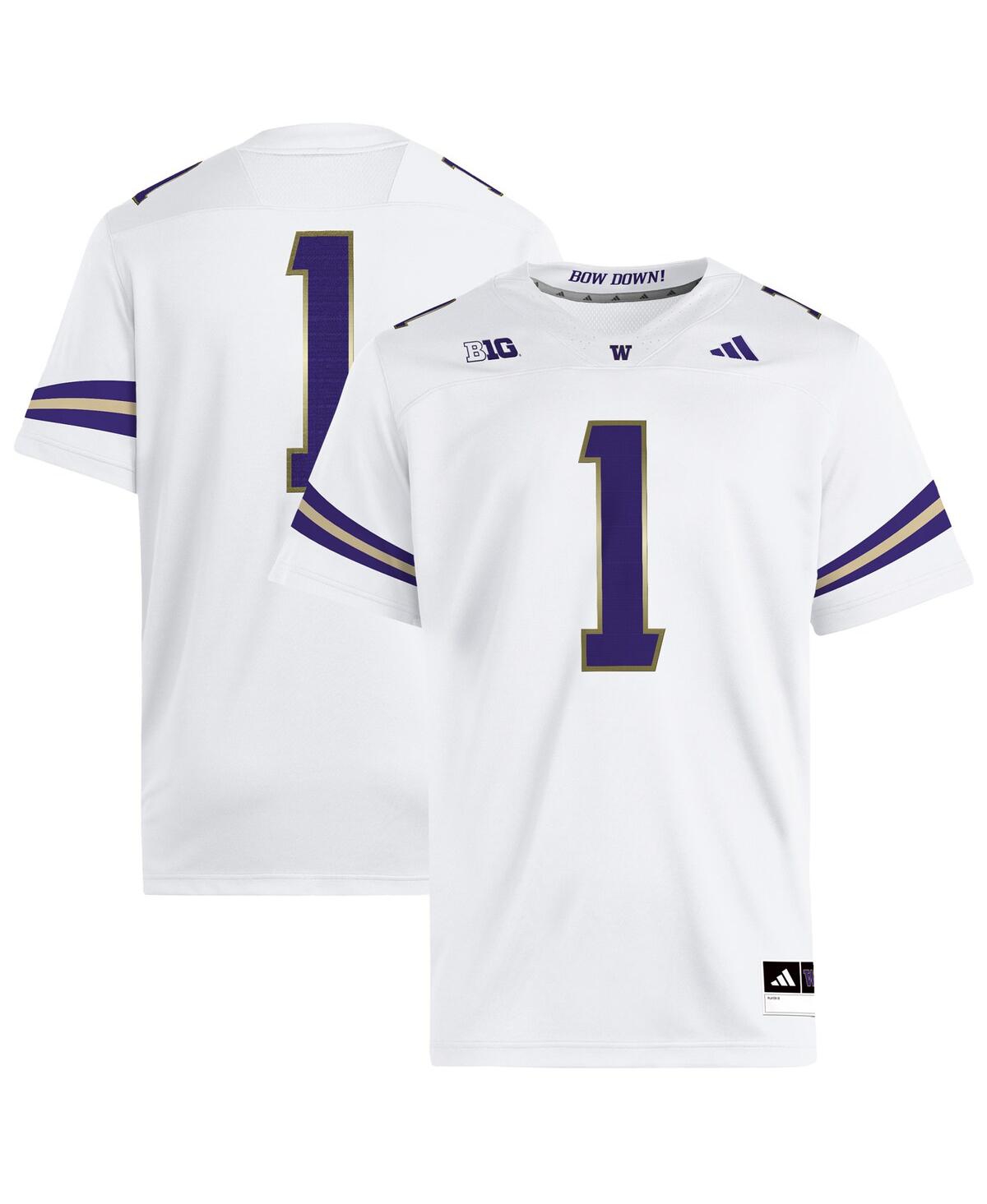 Click here for Adidas Mens 1 White Washington Huskies Premier Jer... prices