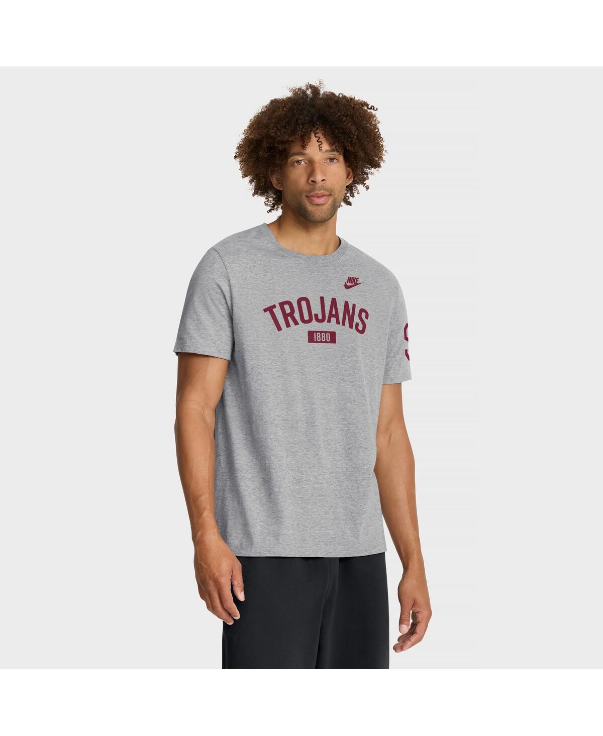 Click here for Nike Mens Heather Gray Usc Trojans Legacy Arch T-S... prices