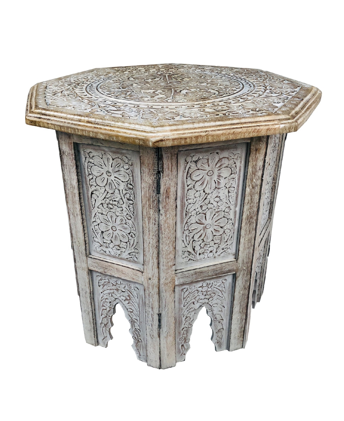 Click here for Benzara Olta 18 Mango Wood Handcrafted Farmhouse S... prices