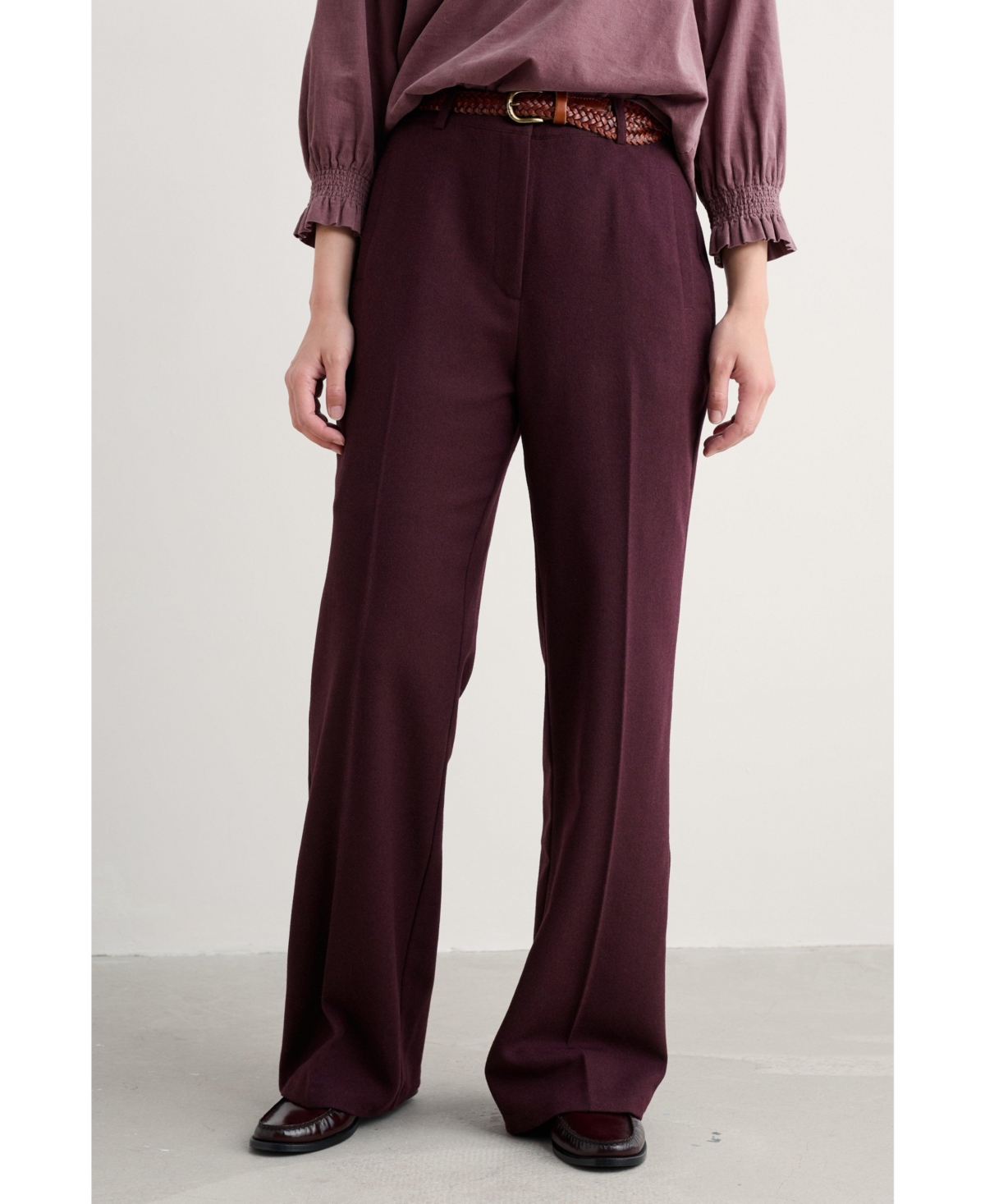 Click here for Seasalt Cornwall Womens Lowena Pants - Dark helleb... prices