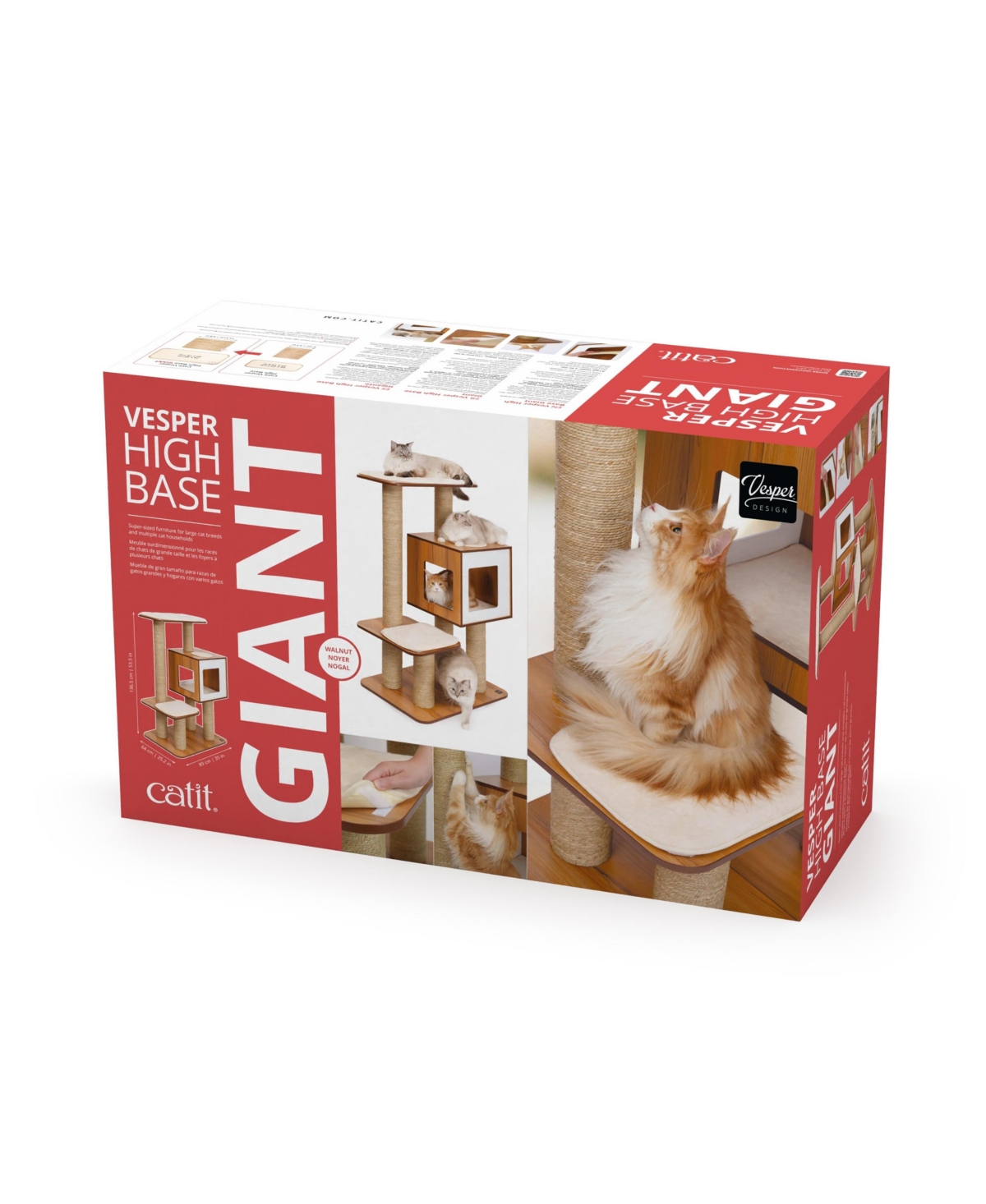 Click here for Catit Vesper High Base Giant  Walnut prices