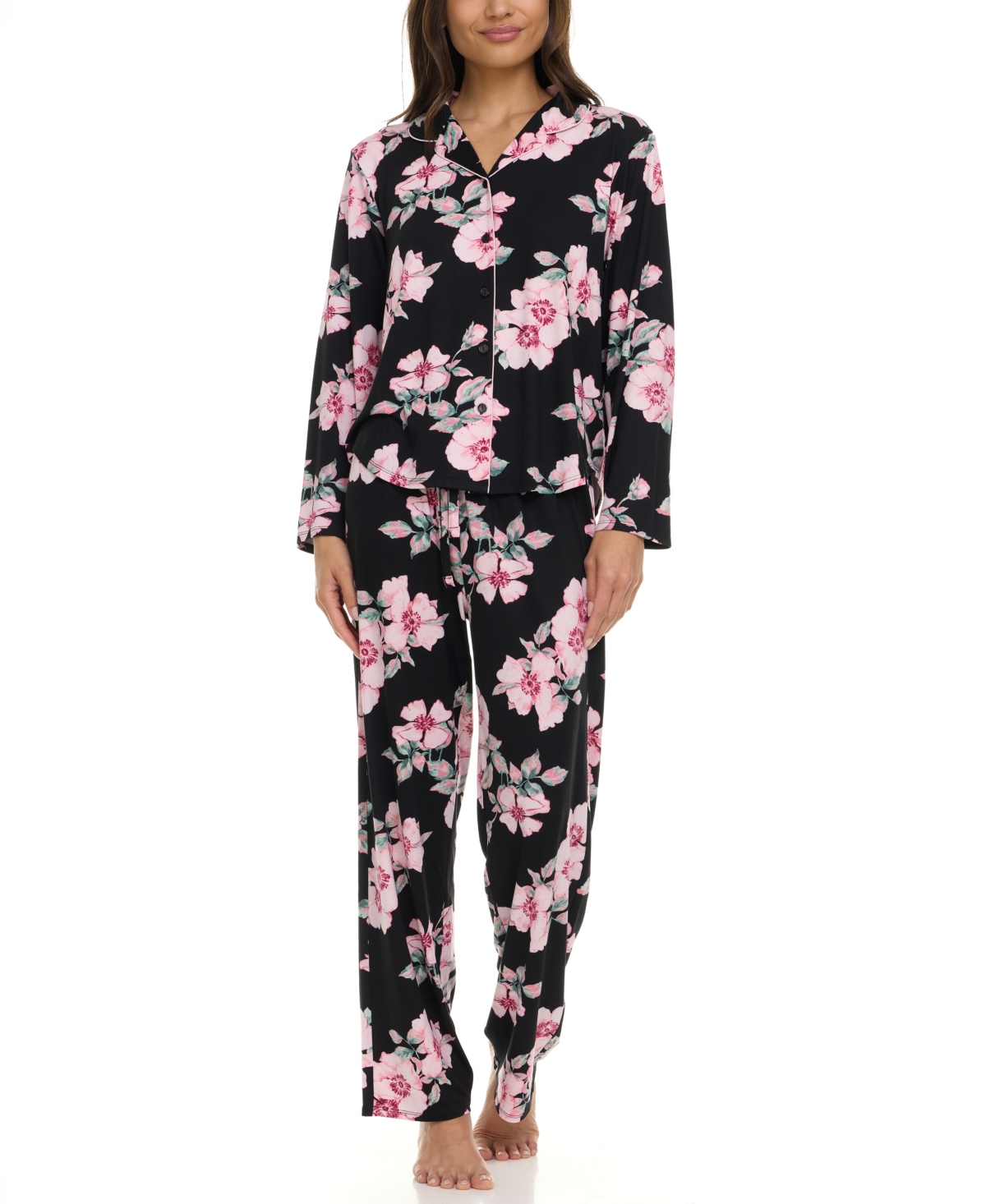 Click here for Flora by Flora Nikrooz Womens Lindsey Floral Pajam... prices