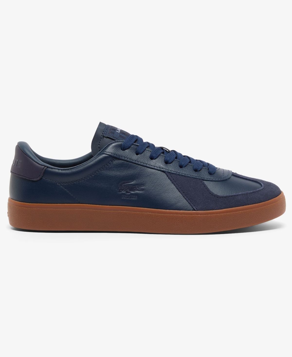 Click here for Lacoste Mens Lace-Up Round Toe Sneakers - Navy prices