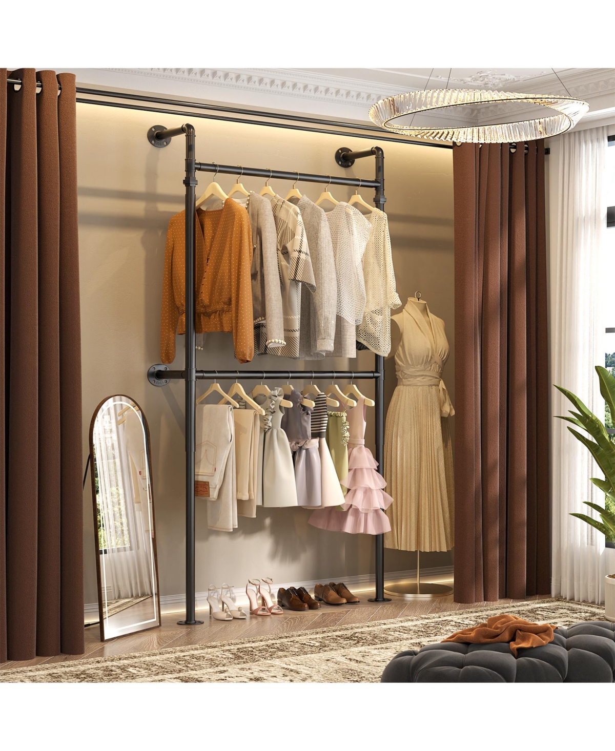 Click here for Aheaplus 3.5-13.5 Ft Reversible Wall Mounted Indus... prices