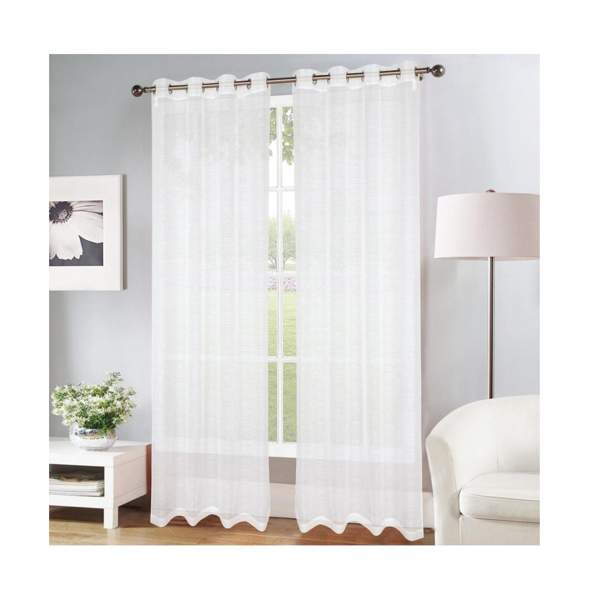 Click here for Olivia Gray Erica Doily Stripe Grommet Panel Pair... prices