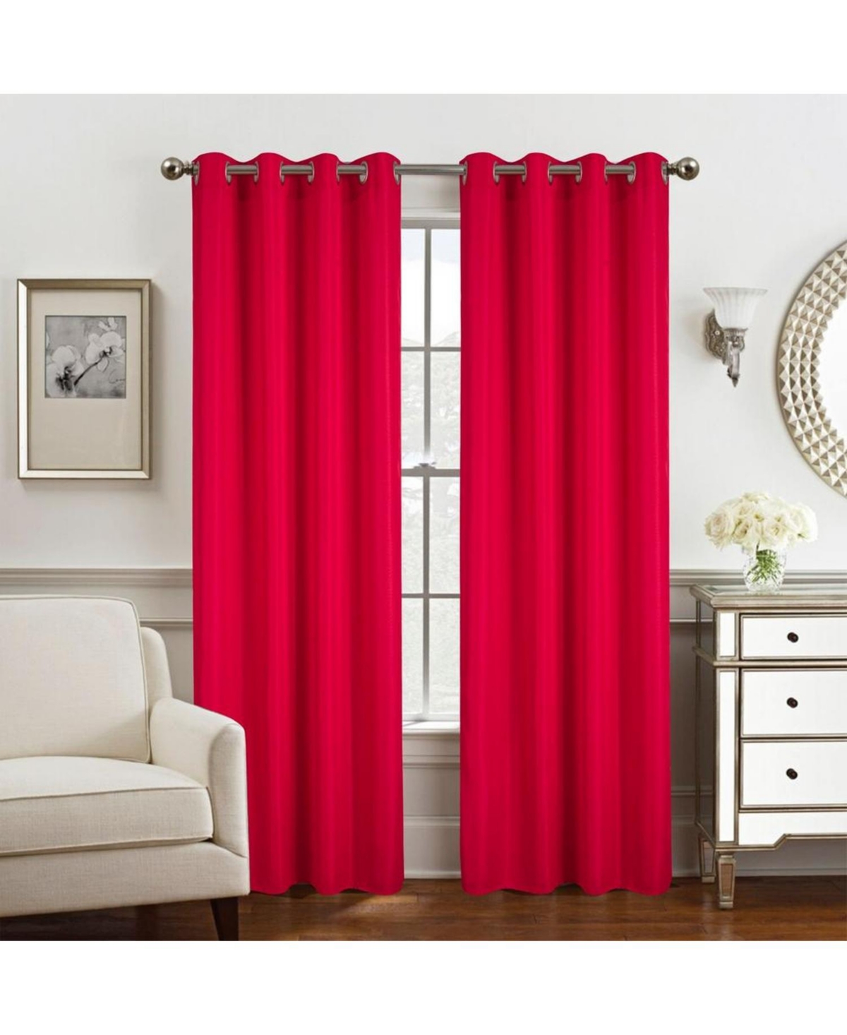 Click here for Olivia Gray Gilbert Solid Single Grommet Curtain P... prices