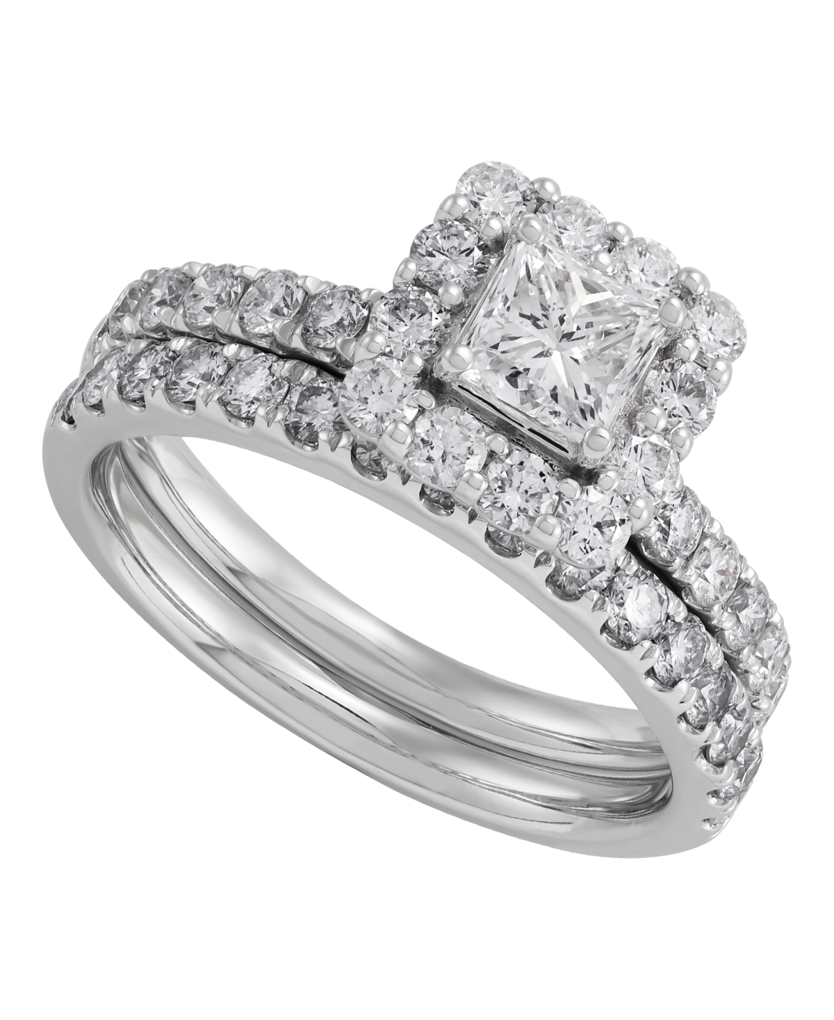 Click here for Macys 2-Piece Diamond Bridal Ring Set (2.0 ct. t.w... prices
