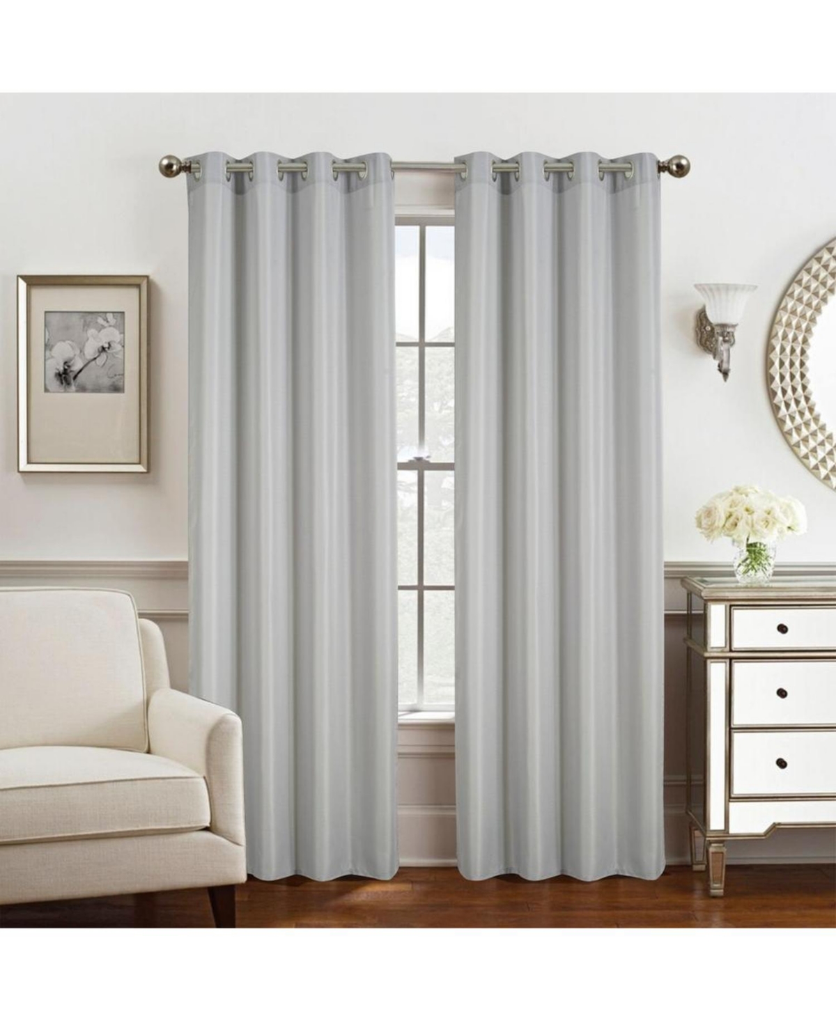 Click here for Olivia Gray Gilbert Solid Single Grommet Curtain P... prices