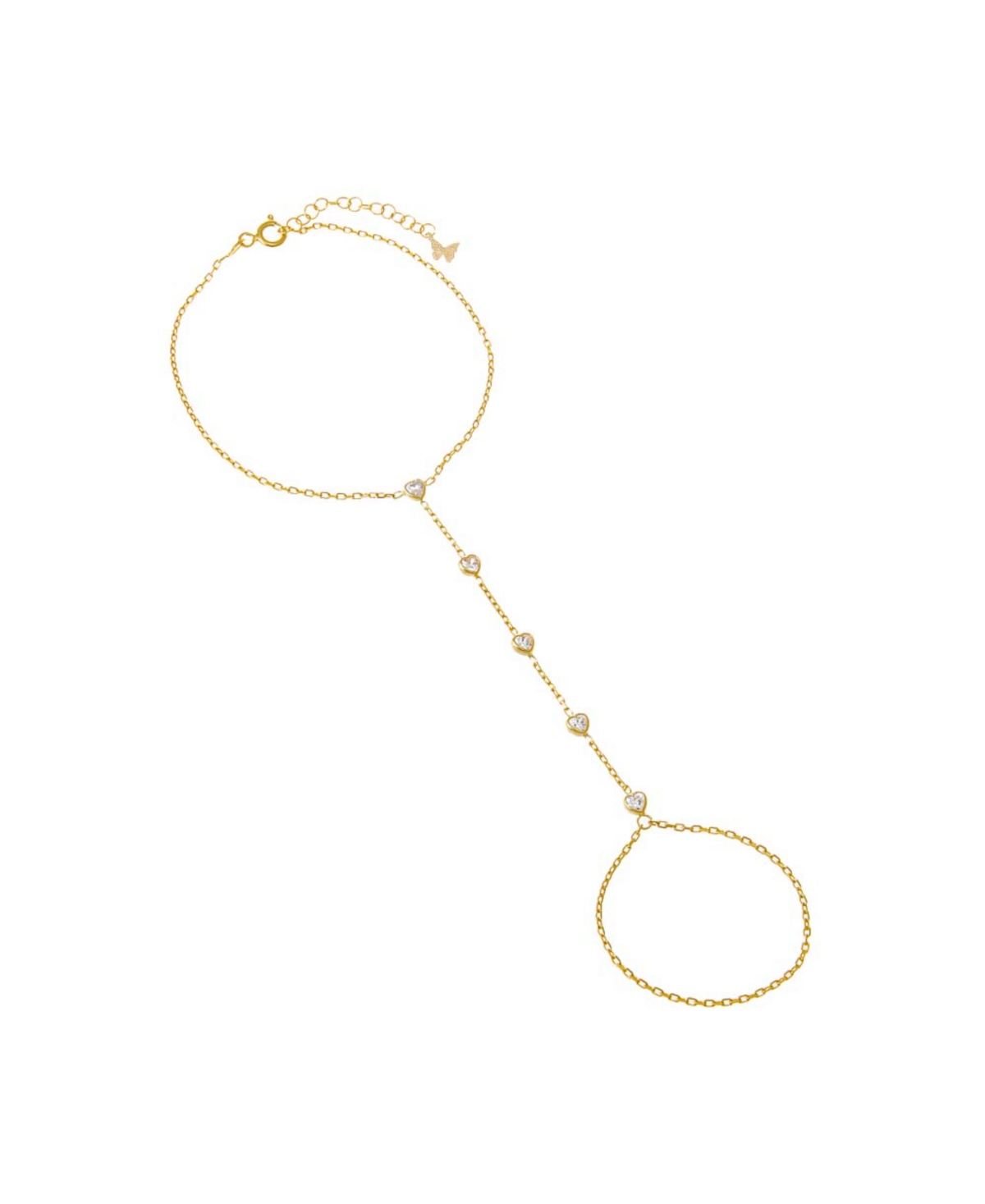 Click here for by Adina Eden Cubic Zirconia Gold Plated Bezel Hea... prices