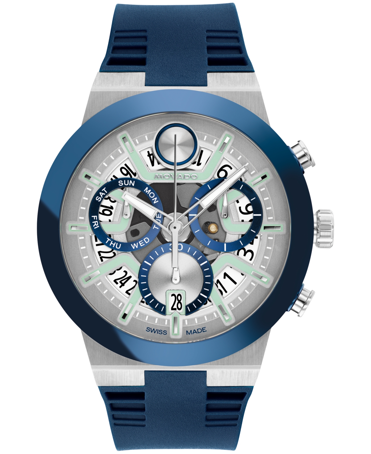 Click here for Movado Mens Bold Fusion Swiss Quartz Chrono Blue S... prices