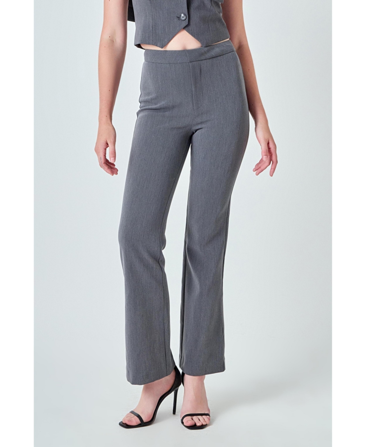 Click here for Endless Rose Womens Low Rise Fitted Trousers - Cha... prices