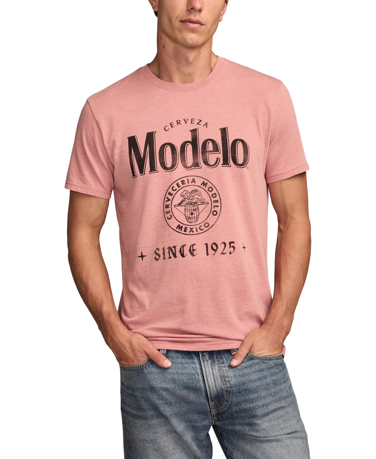 Click here for Lucky Brand Mens Modelo Logo T-Shirt - Cedar wood prices