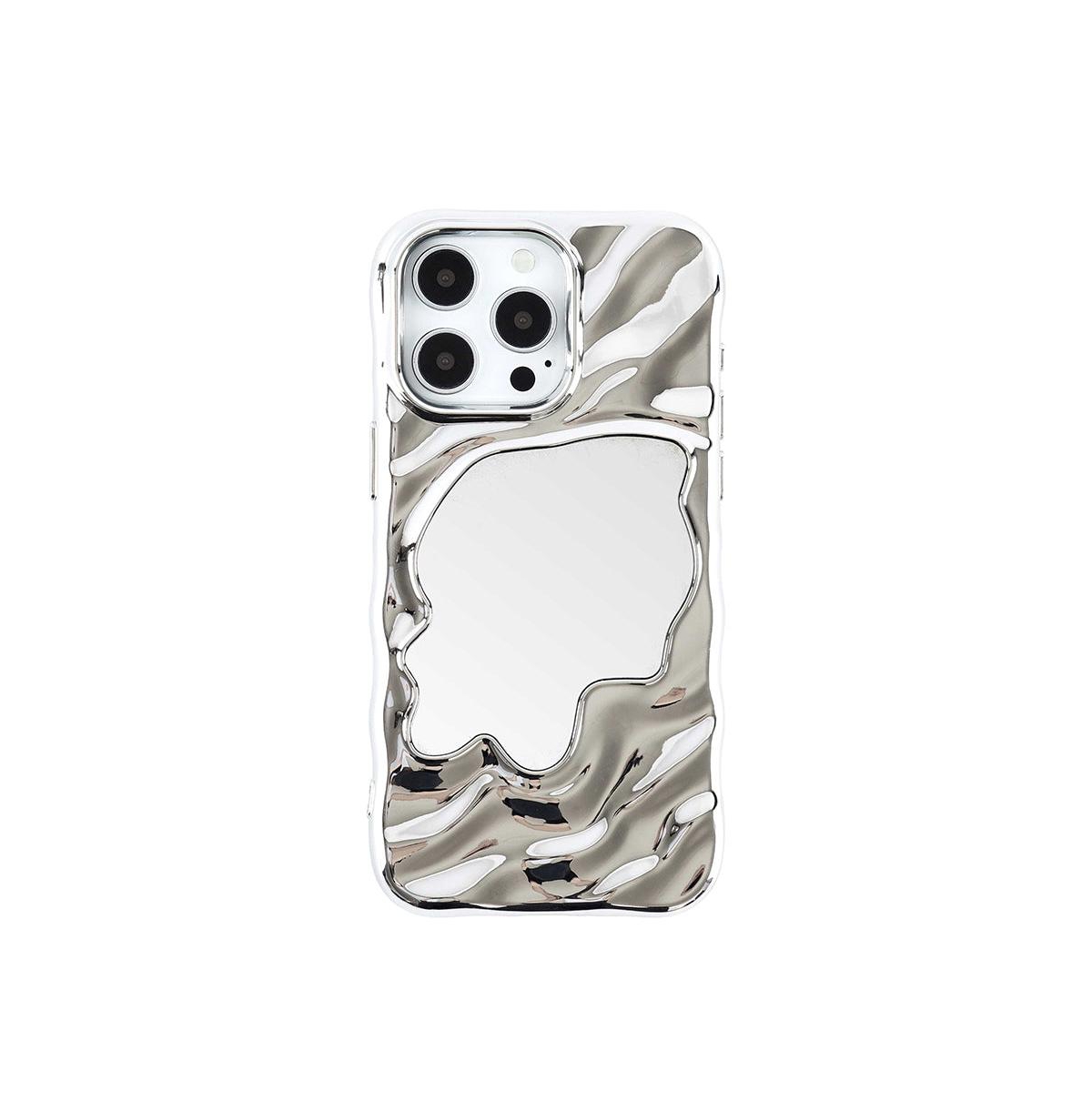 Click here for Auramma Silver Mirror iPhone 15 Pro Max Case - Sil... prices
