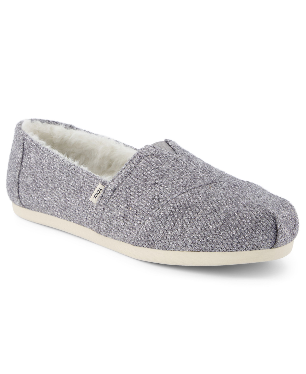 Click here for Toms Womens Alpargata Cozy Cloudbound Flats - Gray... prices