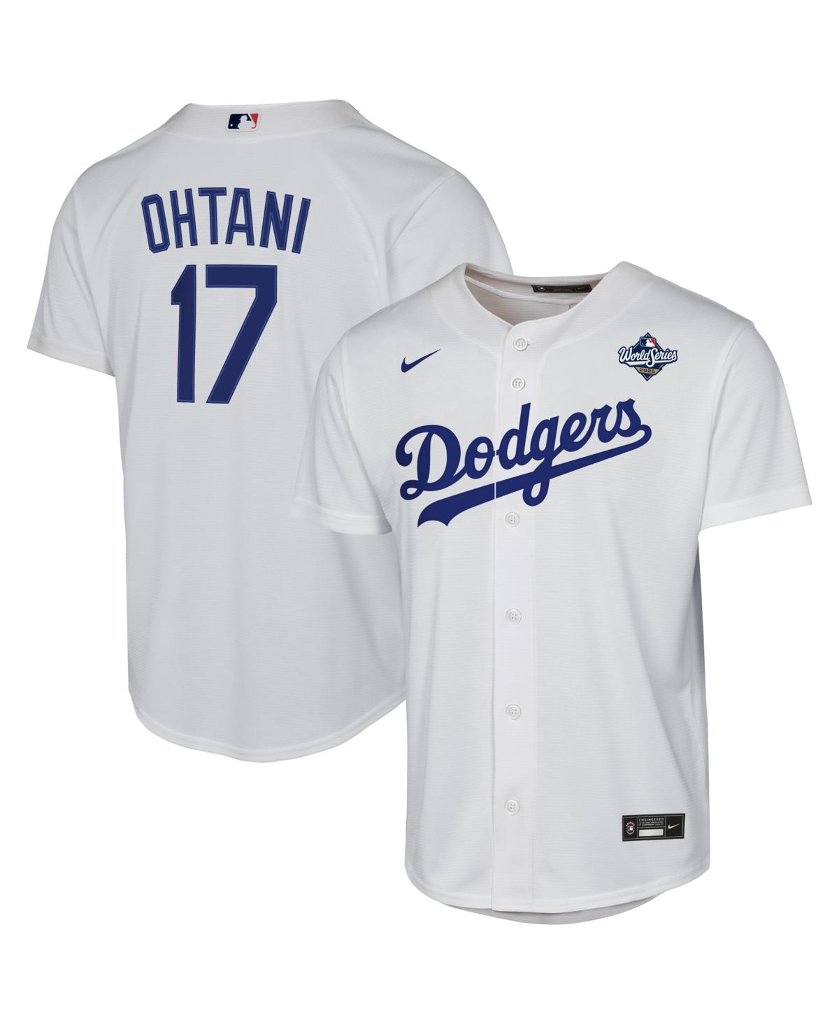 Click here for Nike Big Boys and Girls Shohei Ohtani White Los An... prices