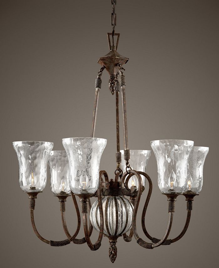 Uttermost Galeana 6 Light Chandelier - Macy's