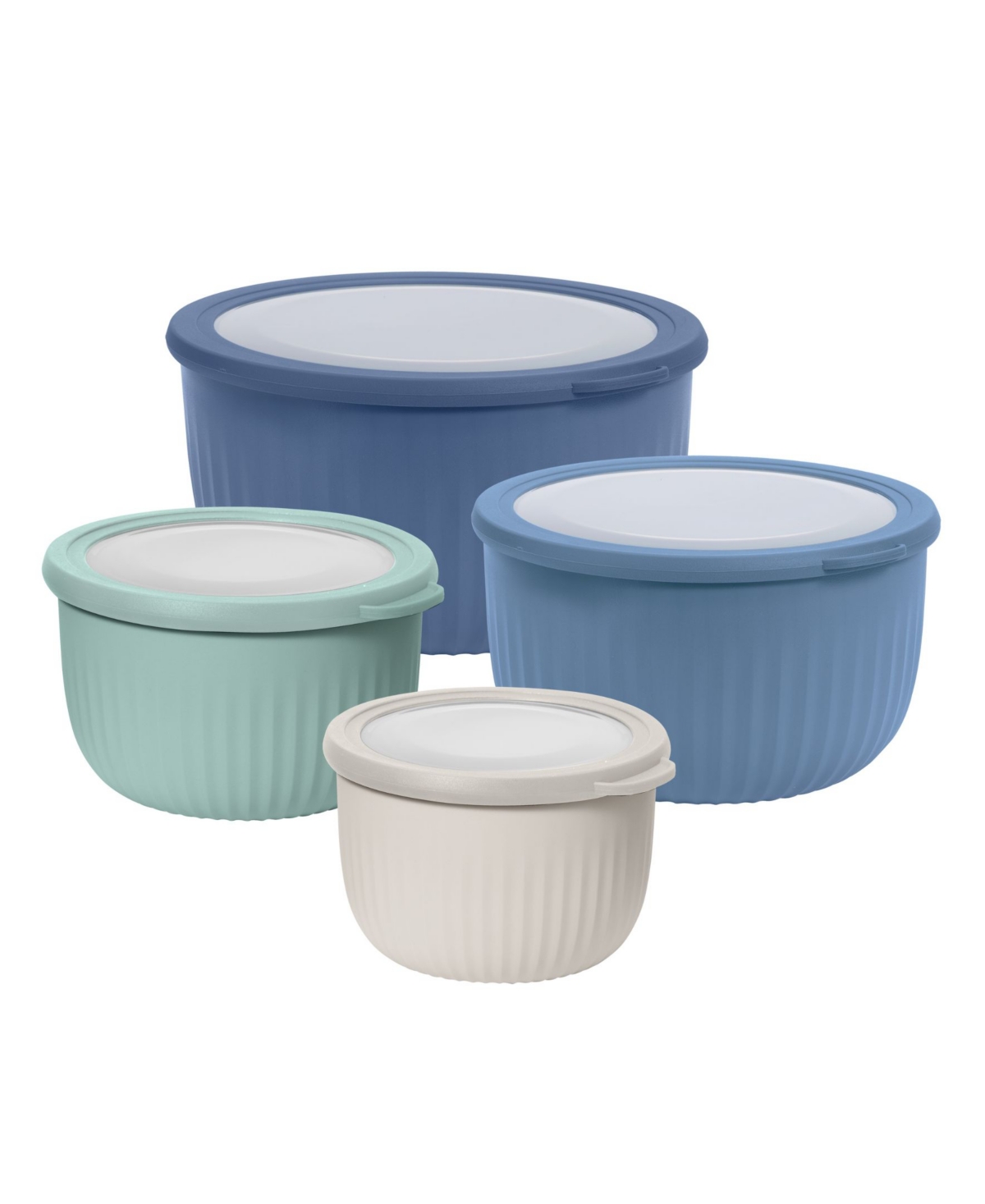 Click here for Oggi Prep  Store Serve Plastic Bowls  Set of 4 - M... prices