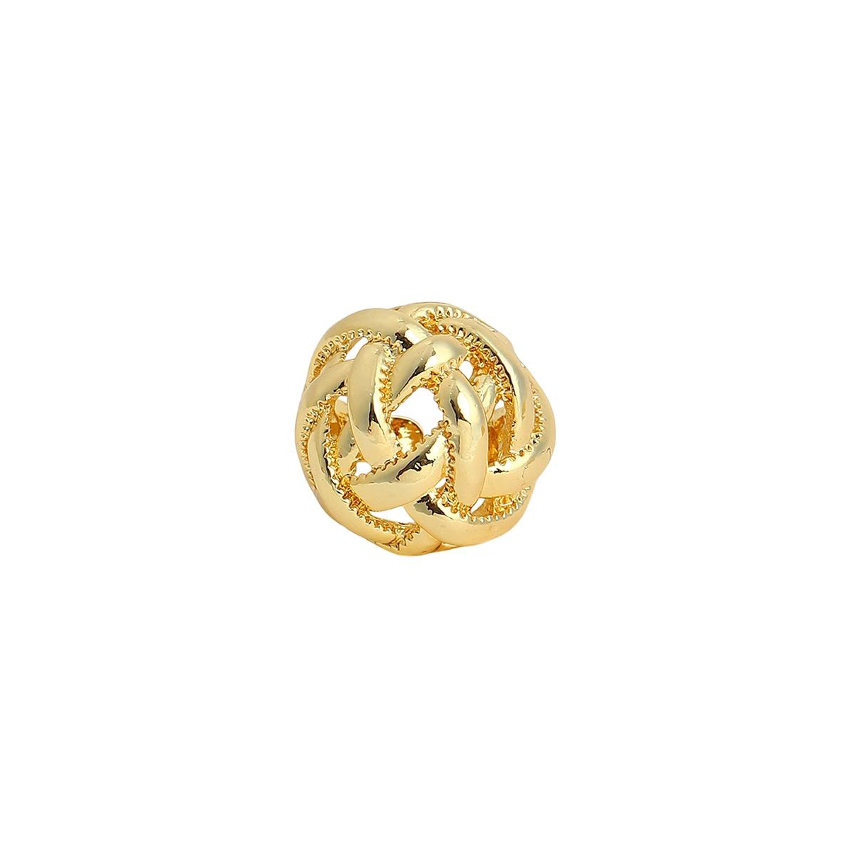 Click here for Sohi Womens The Basket Weave Statement Ring - Gold prices