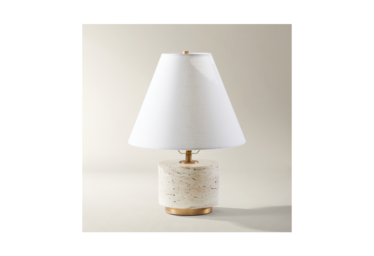 Click here for Z Gallerie Arden Travertine Table Lamp - Natural prices